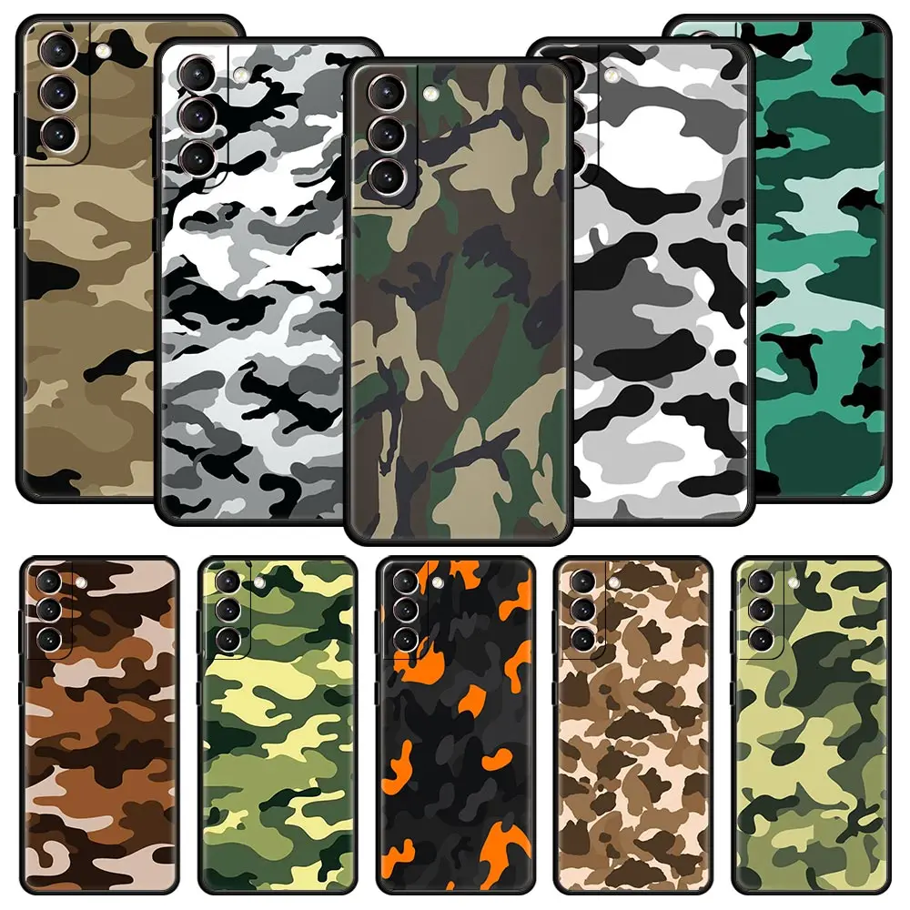 Camouflage Camo Military Army Phone Case For Samsung Galaxy S24 S23 S22 ...