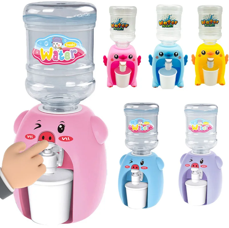 Mini-Children-Water-Dispenser-Toy-Cute-Cartoon-Water-Juice-Milk ...
