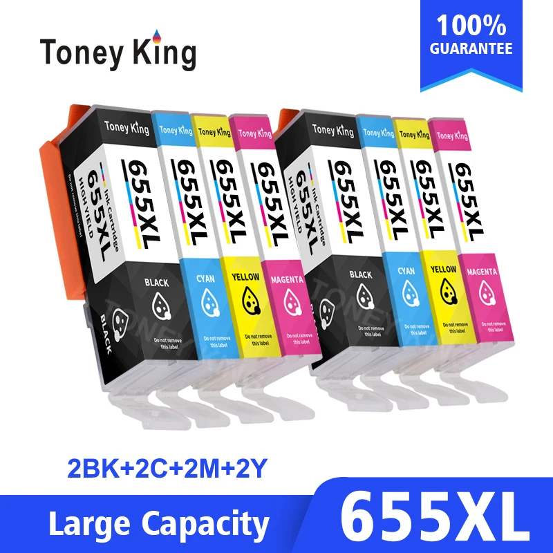 2 Set Compatible Ink Cartridge Replacement for HP 655 for hp655 CZ109AE ...