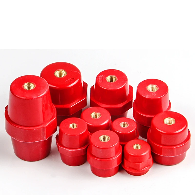 Height-20-76mm-Diameter-15-27mm-SM-Red-Resin-Enhanced-Water-Resistant-Busbar-Support-Insulator ...