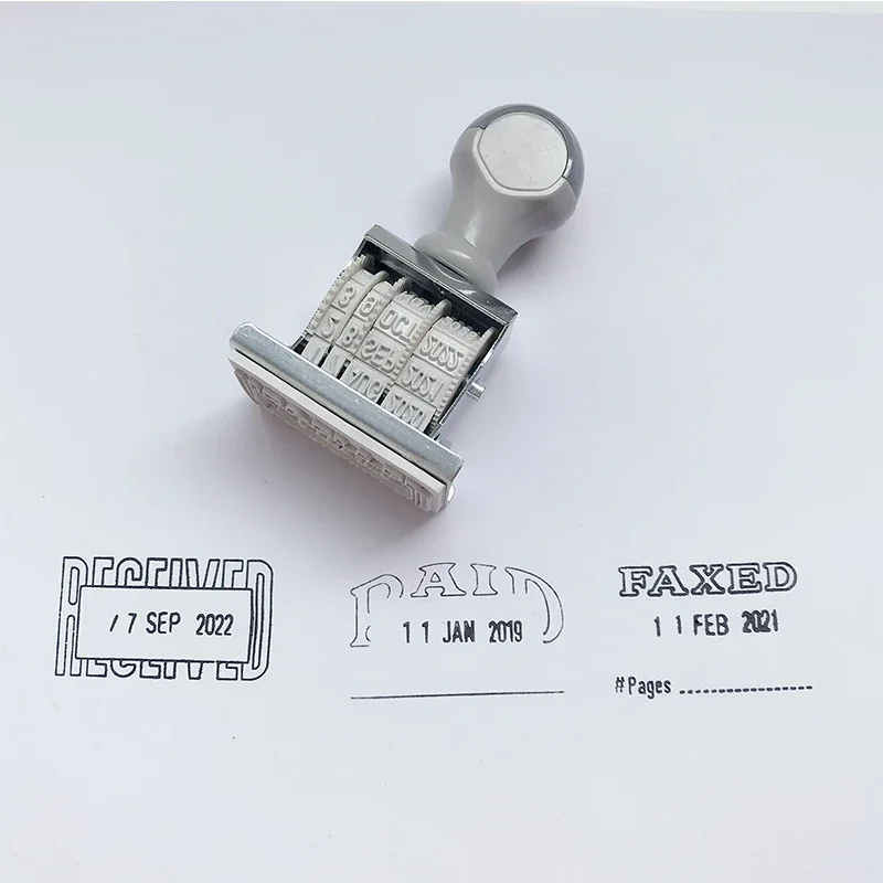 Paid with Date Stamp for Office and Financial Accounting Planner Rubber ...