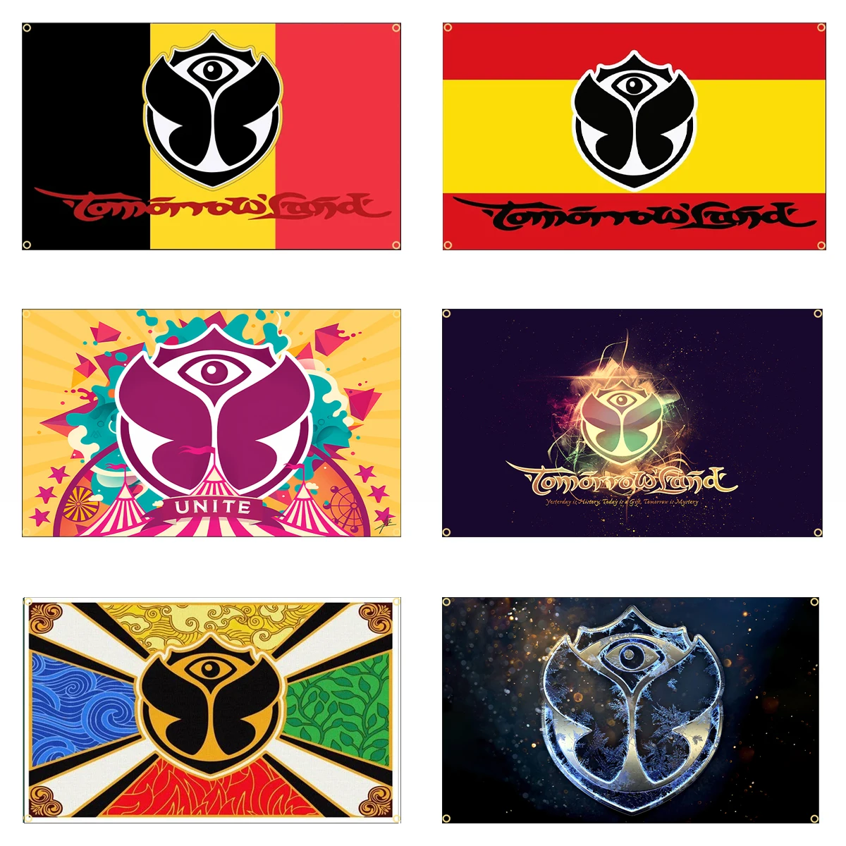 FLAGDOM-90-x150cm-Tomorrowlands-Flag-Polyester-Printed-Movement-Music ...