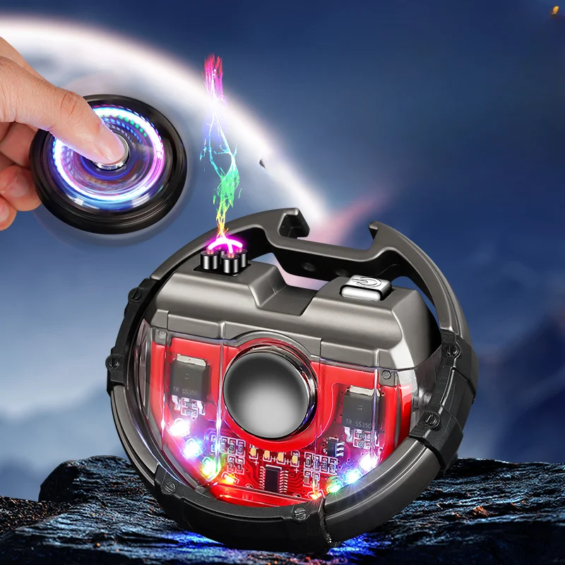 New-Metal-USB-Charging-Windproof-Lighter-Creative-Multi-functional ...