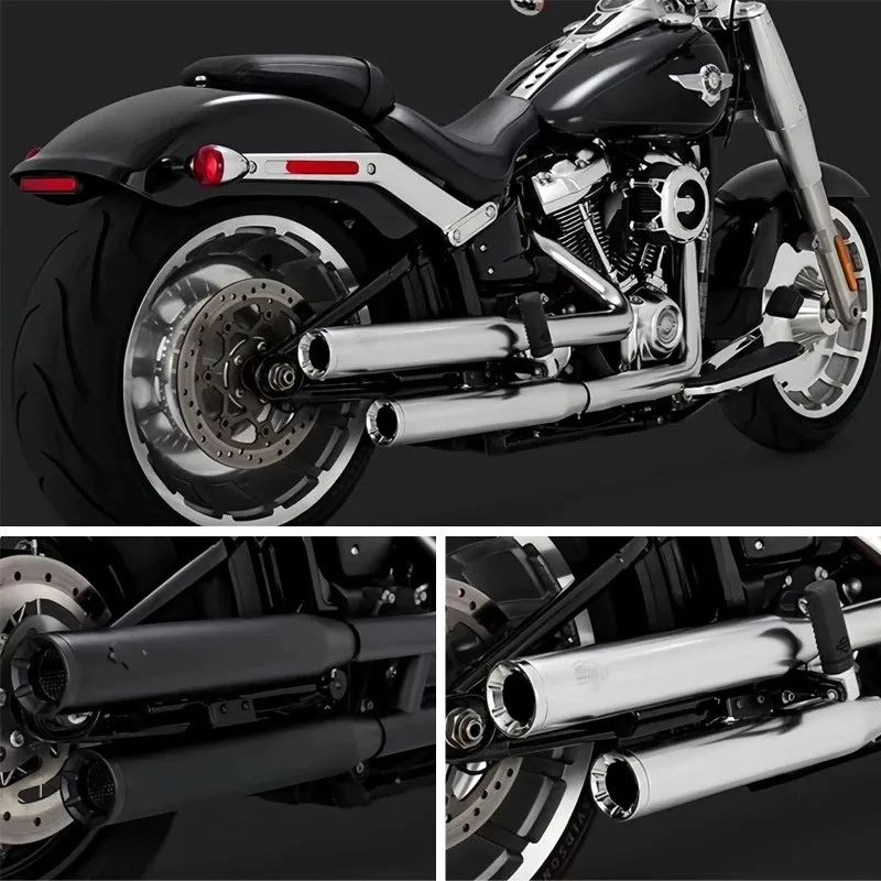 Motorcycle Exhaust System Muffler Pipe For Harley Softail Fat Boy Low ...