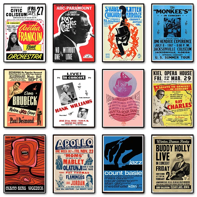 Vintage Country Concert Posters