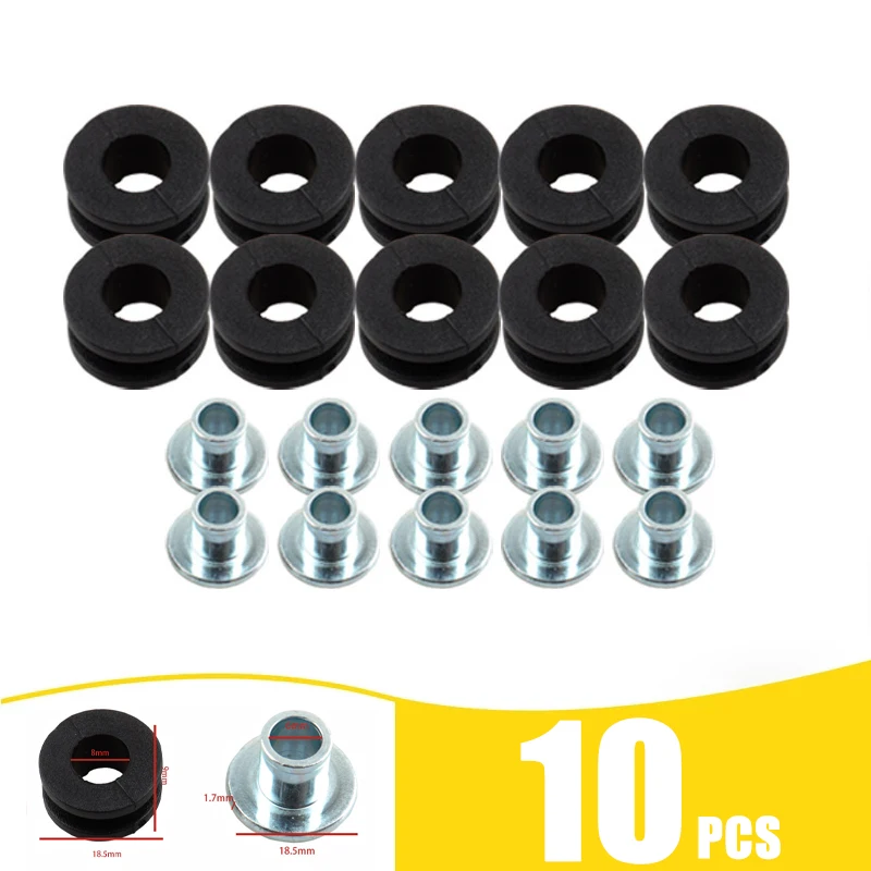10Set Motorcycle Cushion Washer Wind Shield Rubber Pad Plate ...