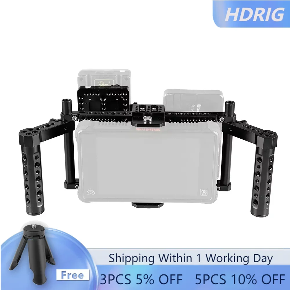 HDRIG-Adjustable-7inch-Camera-Monitor-Cage-Rig-With-Dual-Cheese-Handle ...