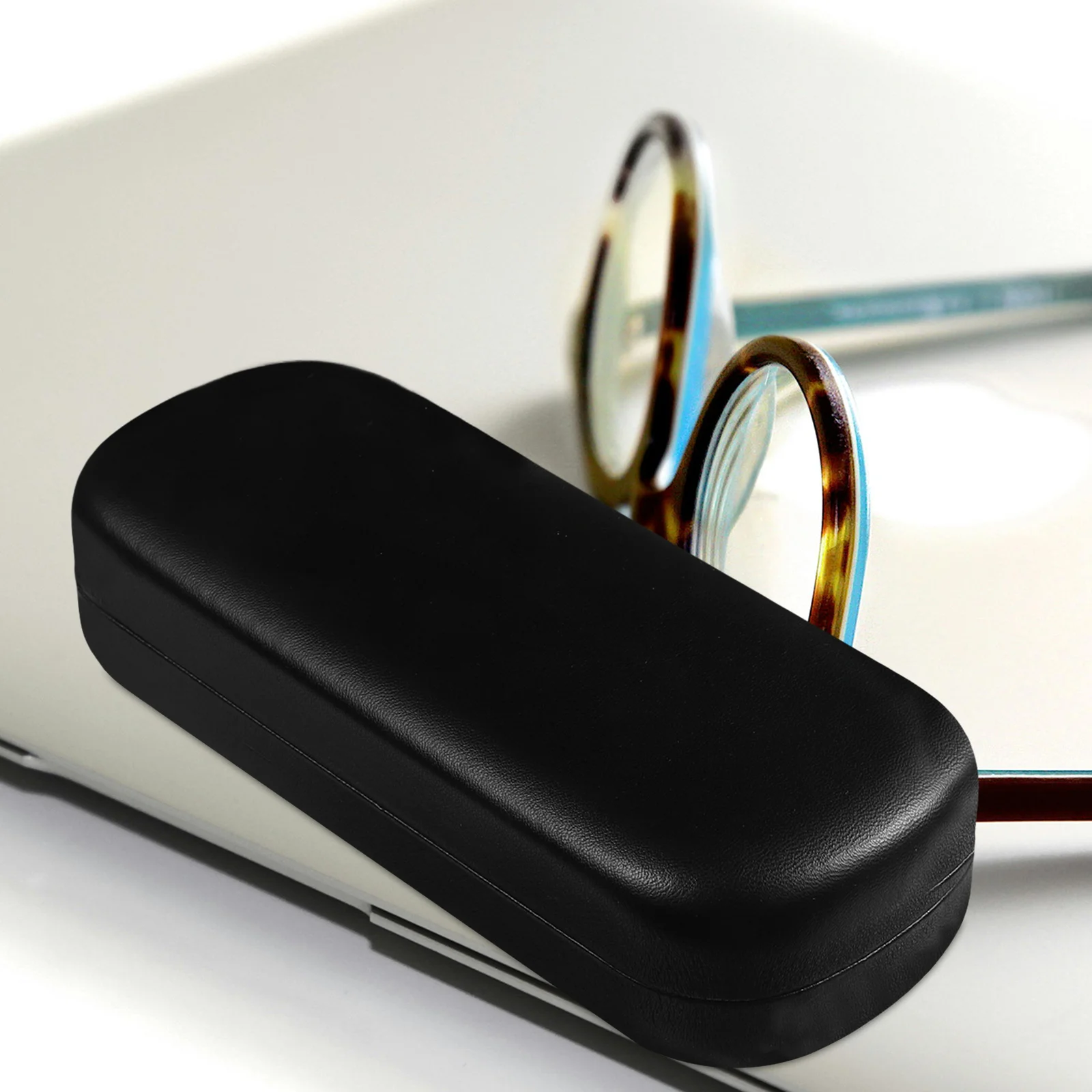 Hard Shell Eyeglass Case Artificial Lightweight Portable Sunglasses ...