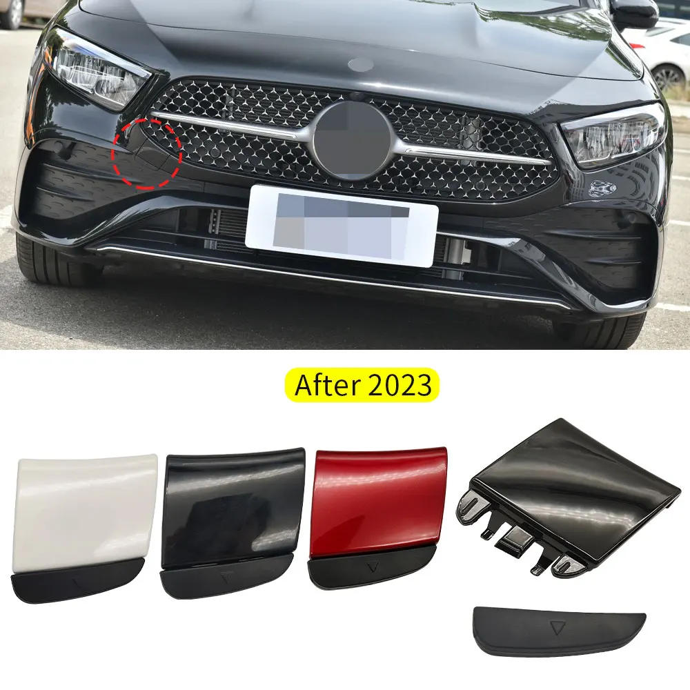 For-Mercedes-W177-Car-Front-Bumper-Tow-Hook-Cover-Cap-Black-For-Benz-A ...