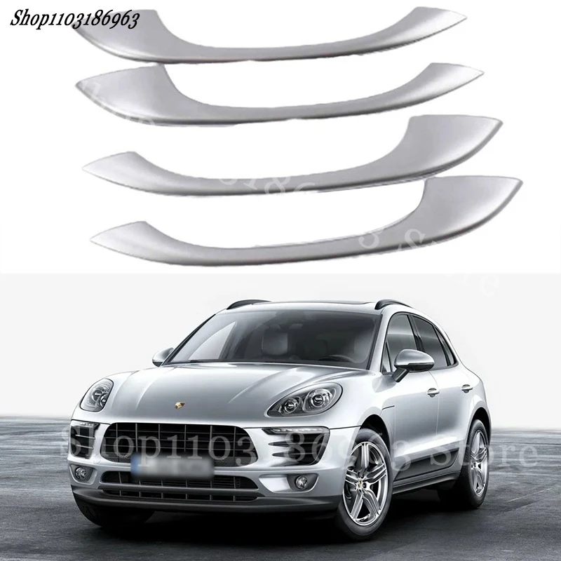 Gloss-Black-Door-Handle-Cover-Sticker-Trim-For-PORSCHE-Macan-95B-2014 ...