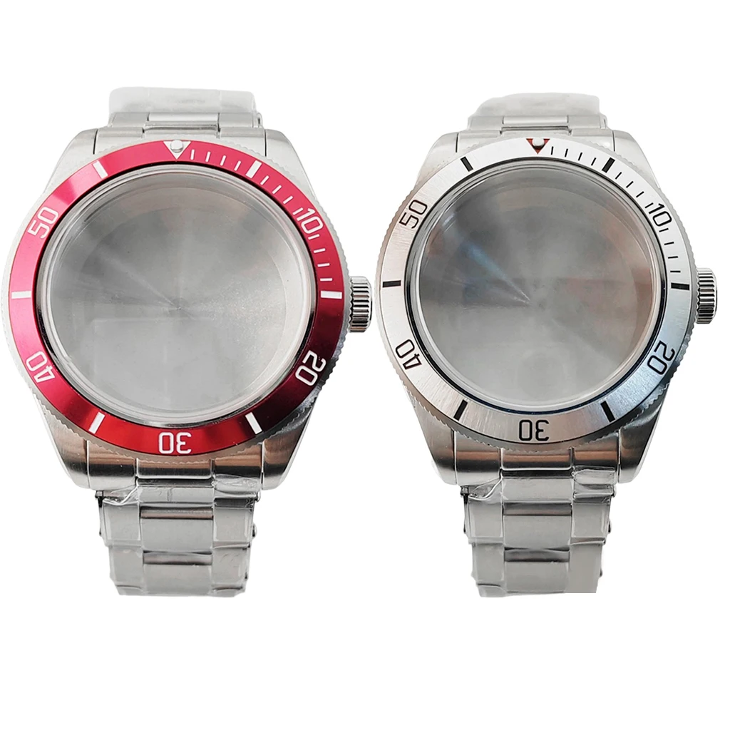 39mm-Watch-Case-With-Watch-Strap-Domed-Sapphire-Glass-Solid-Stainless ...