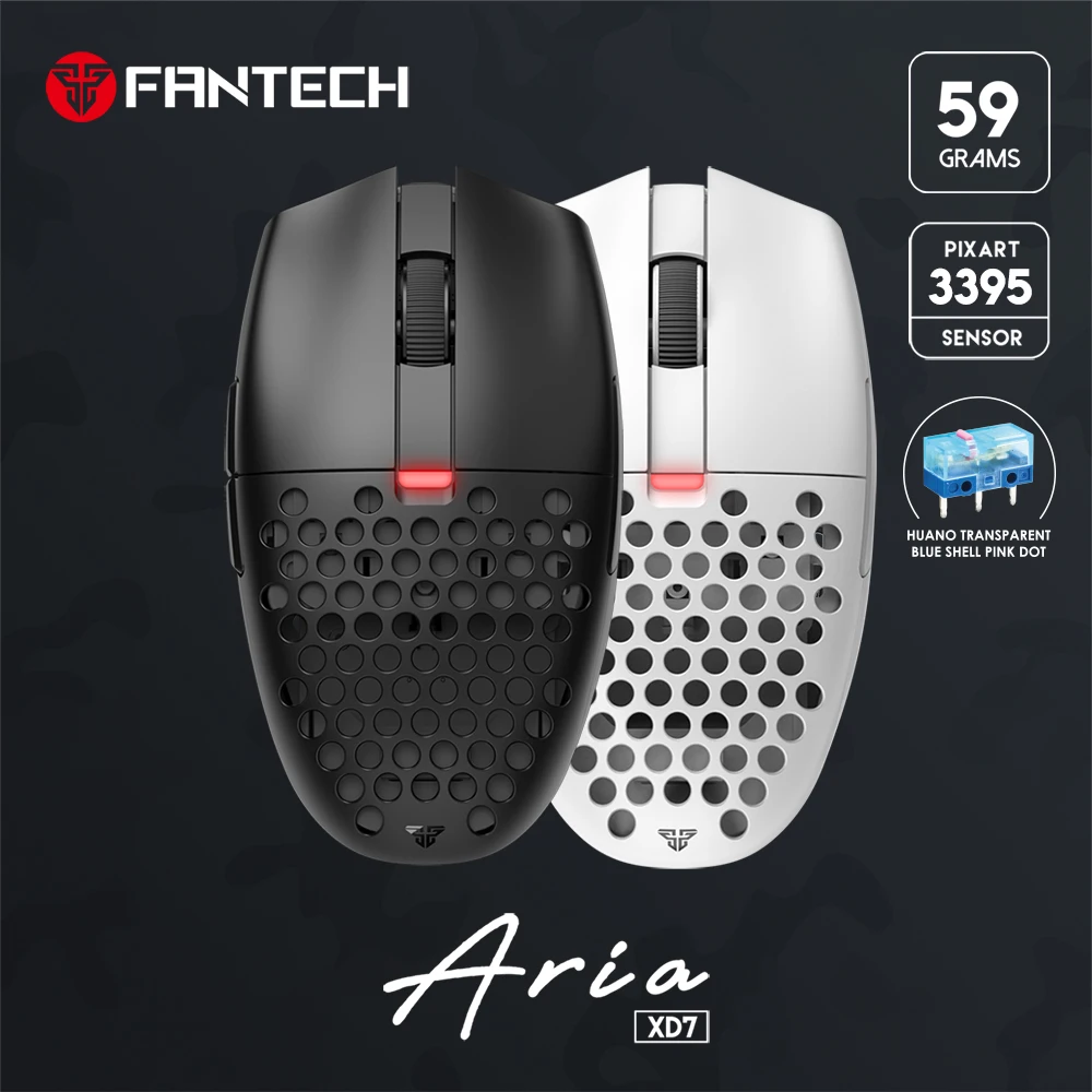 FANTECH-ARIA-XD7-Gaming-Mouse-PIXART3395-26000DPI-Mice-Wired-BT ...