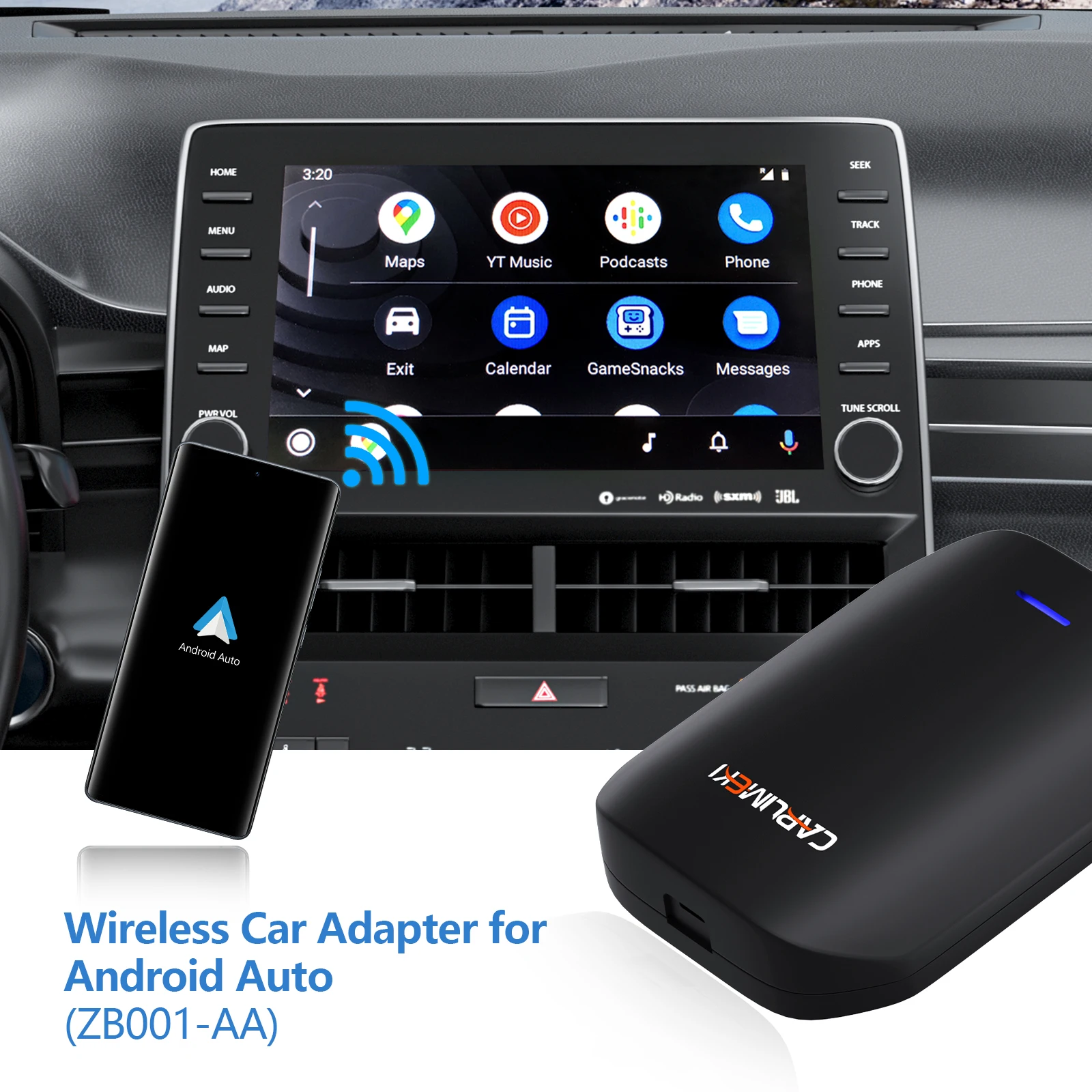 CARLIMEKI-Android-Auto-Wireless-Adapter-Wireless-Car-Adapter-for ...