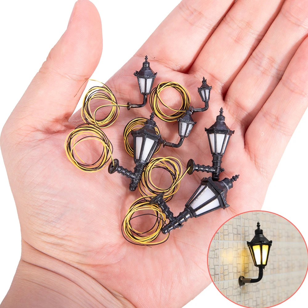 Miniature Wall Lamp Model Scale 1:25-1:200 3V Led Lights For Making Diy ...