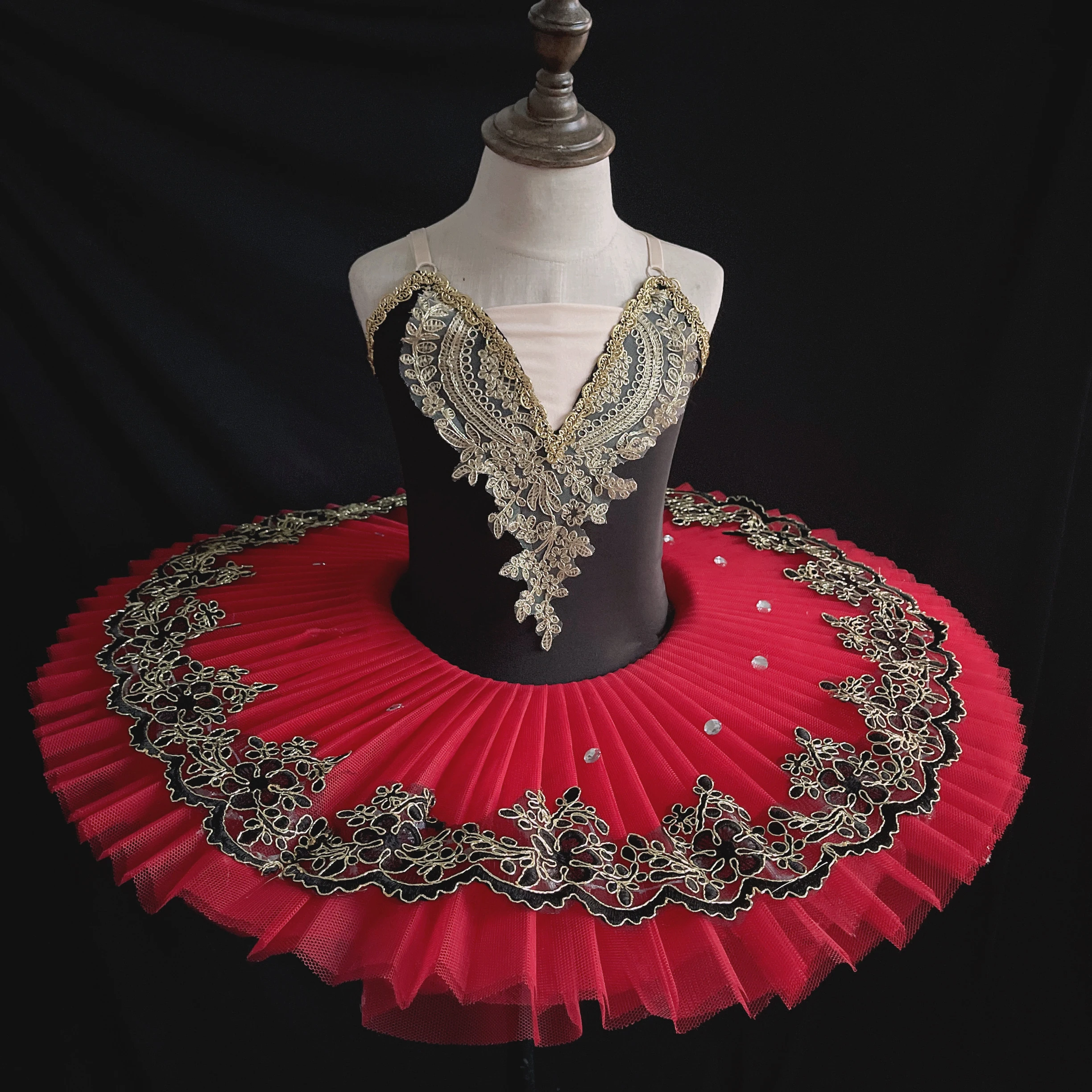 Vestido-de-tut-de-Ballet-profesional-rojo-para-adultos-y-ni-os-traje-de ...