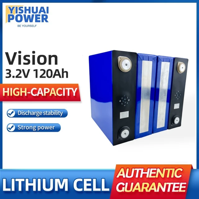 Higee 120ah 3c Lithium LiFePO4 Prismatic Battery Cell DIY, 48% OFF