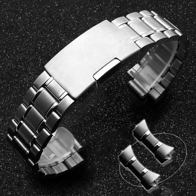 Correa de Metal con extremo curvado, correa de repuesto Universal de ...