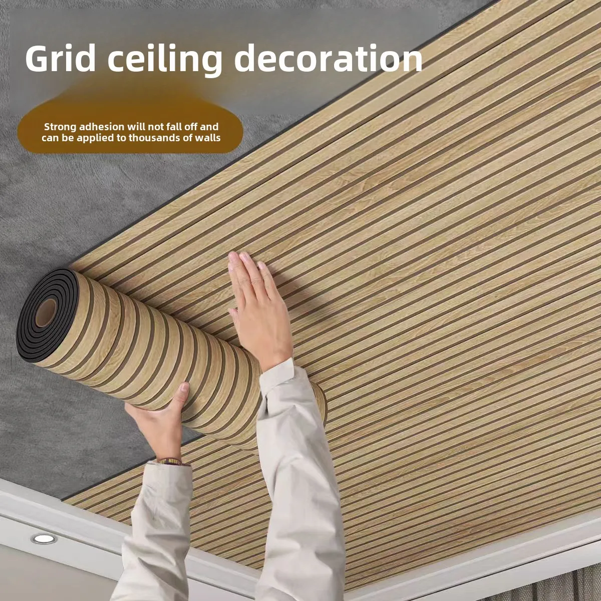 Wall Sticker Ceiling Wallpaper Self-adhesive Waterproof Moisture-proof ...