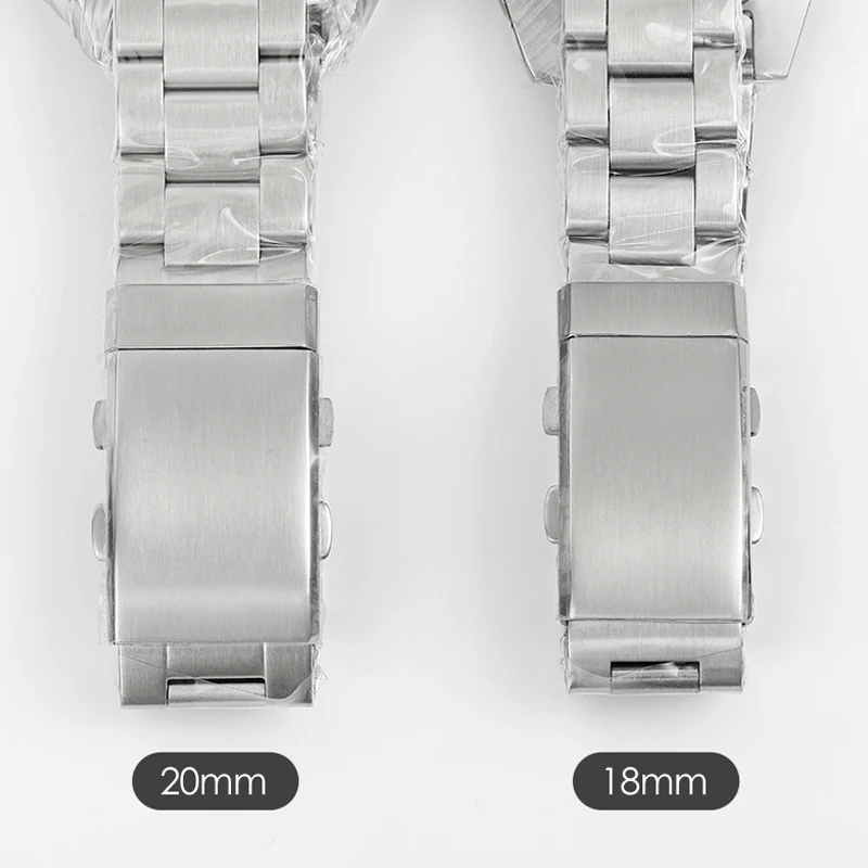Solid-304L-Stainless-Steel-Adjustment-Safety-Clasp-18mm-Watch-Band ...