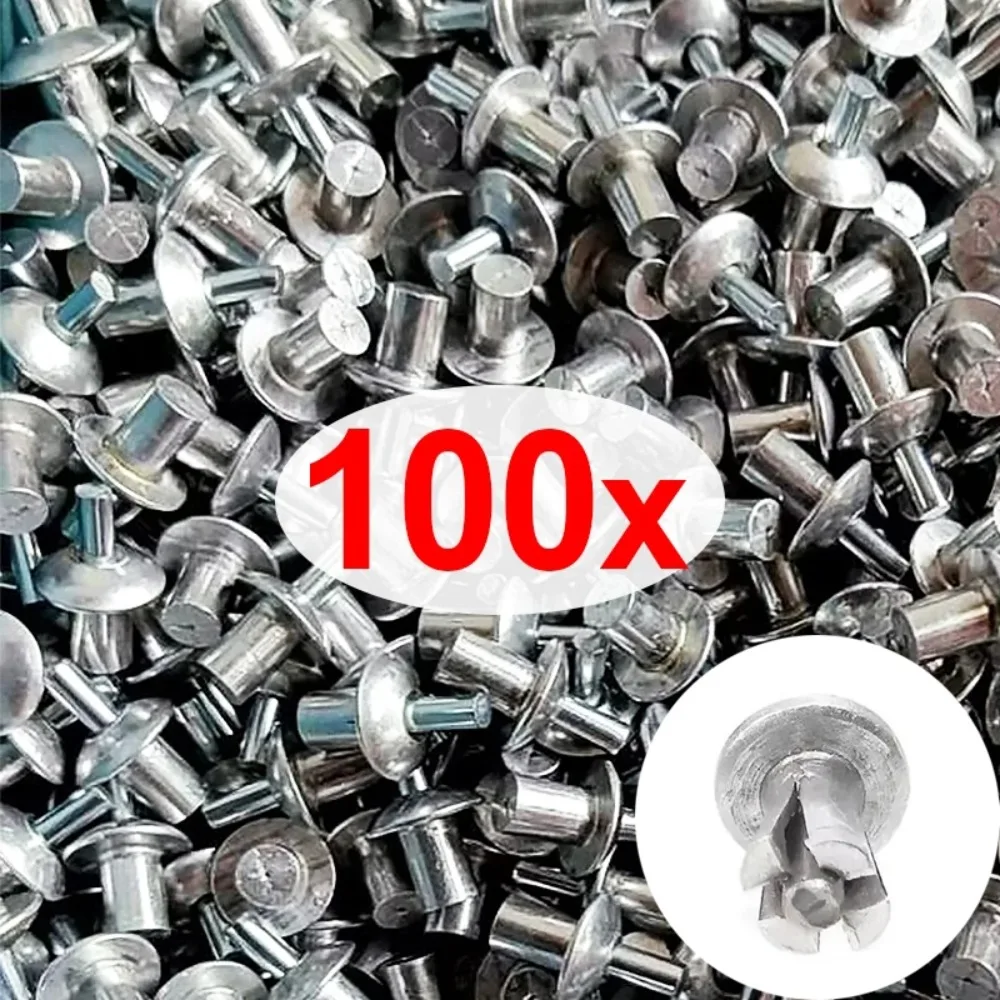 100-10Pcs-Hammer-Drive-Expansion-Rivets-Aluminum-Alloy-Round-Head ...