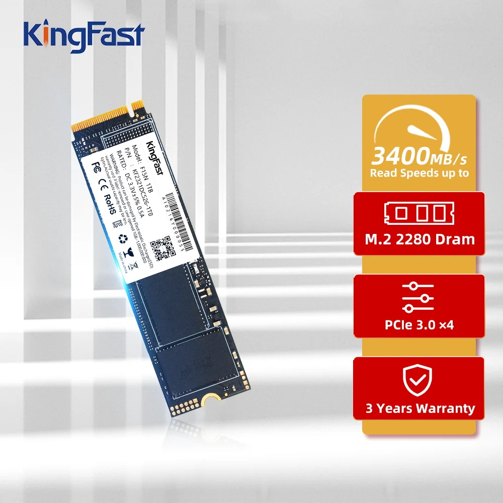 KingFast SSD 1TB 2TB M2 NVME 256GB 512GB 1 TB NVMe PCIe M.2 Solid State ...