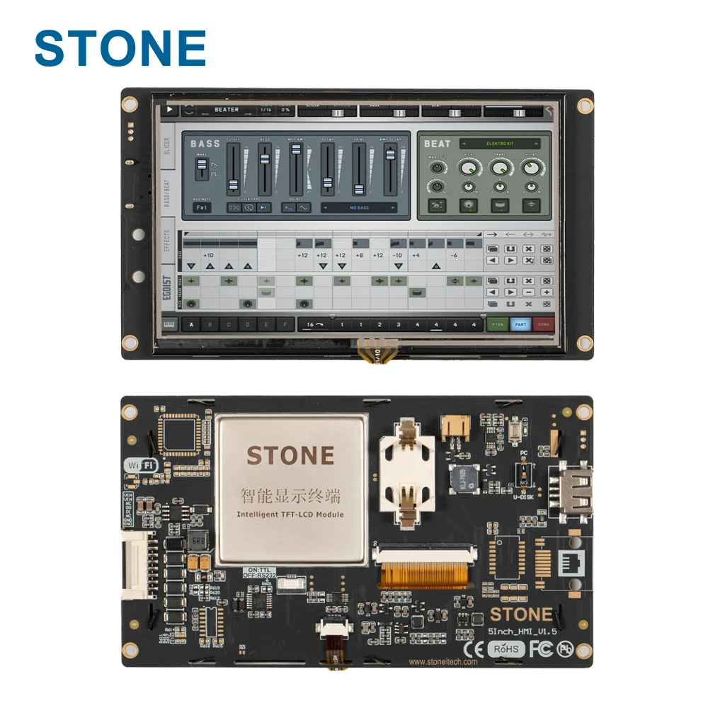 5,0 zoll HMI Intelligente LCD Modul Mit Die Besten Komponenten In Die ...