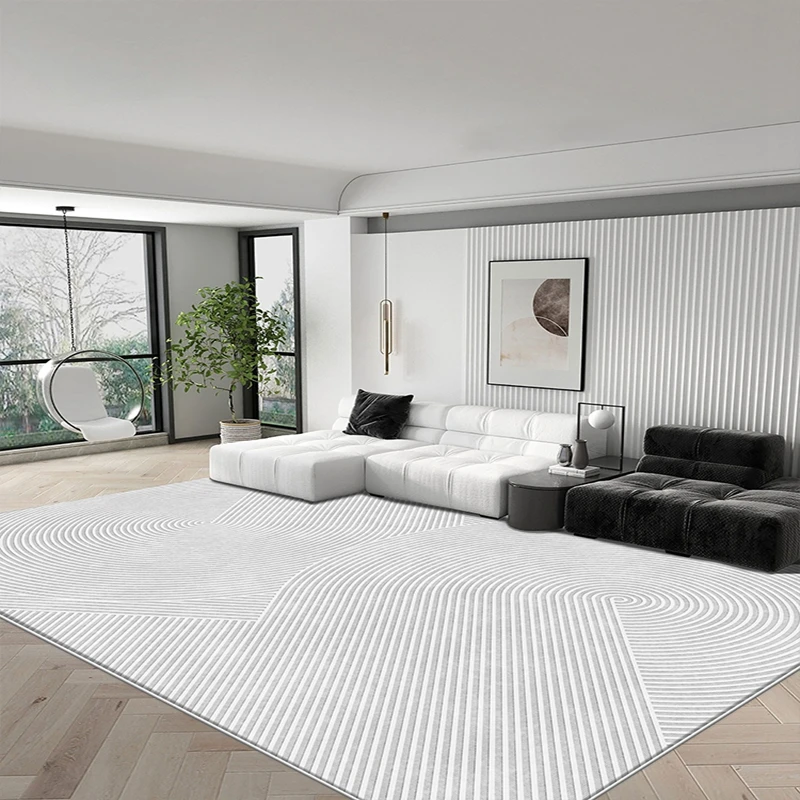 Modern Minimalist Living Room Large Area Carpet Apartment Studio Lounge ...