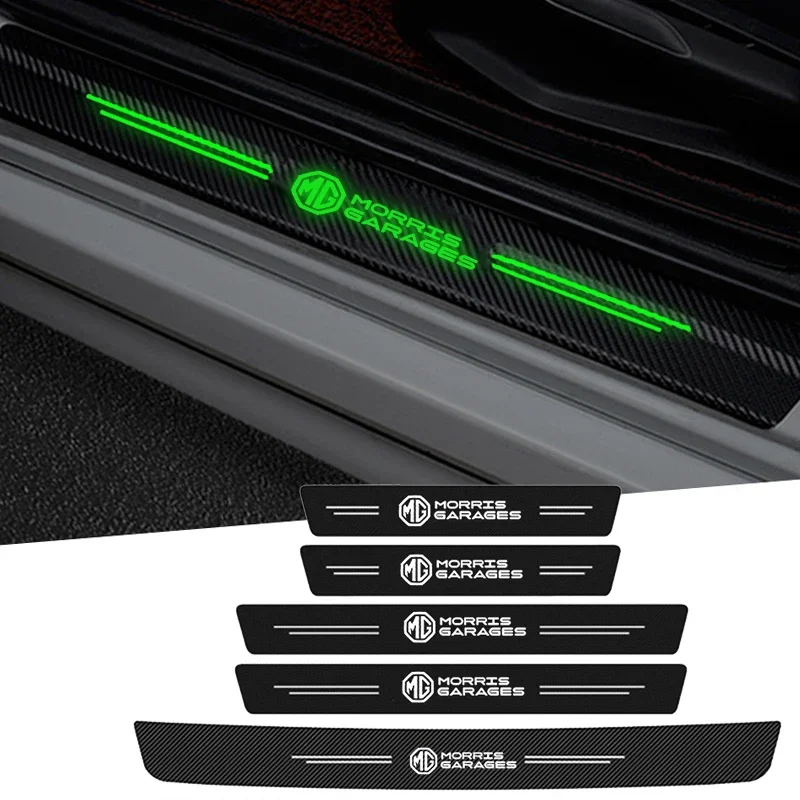 Luminous Car Decals Door Threshold Sill Anti Kick Stickers Film for ...