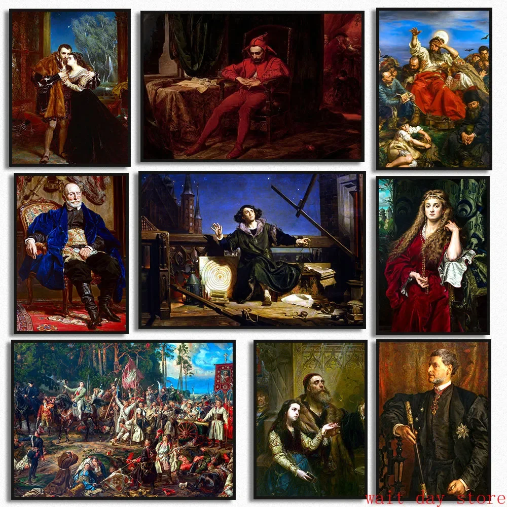 Stanczyk-Jan-Matejko-Vintage-Poster-Antique-Canvas-Painting-Print-Wall ...