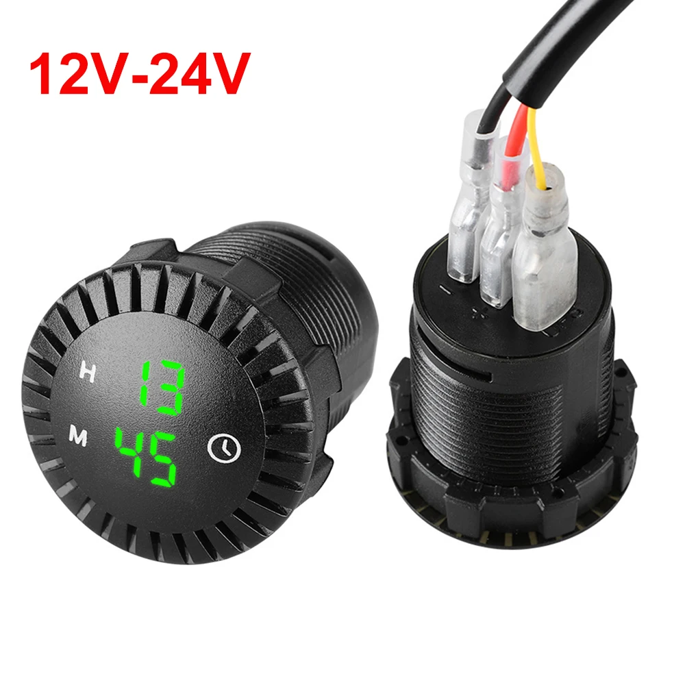 12V-24V-Car-Panel-Electronic-Clock-Automotive-Touch-Digital-Clock-LED ...