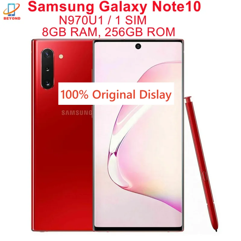 Samsung-Galaxy-Note10-N970U1-Note-10-6-3-256GB-ROM-8GB-RAM-Octa-Core ...