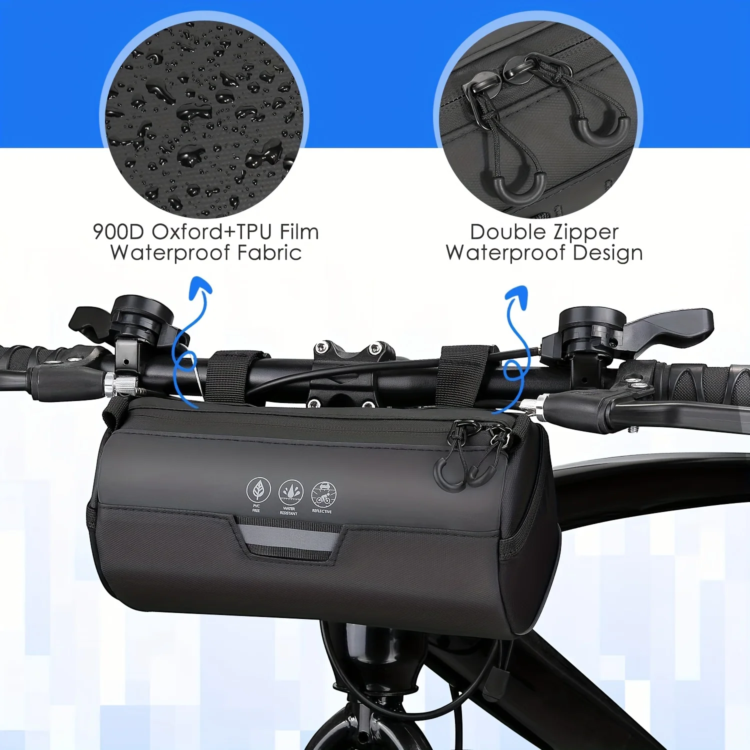 Bike-Handlebar-Bag-Waterproof-Bicycle-Handlebar-Roll-Bag-with-Large ...