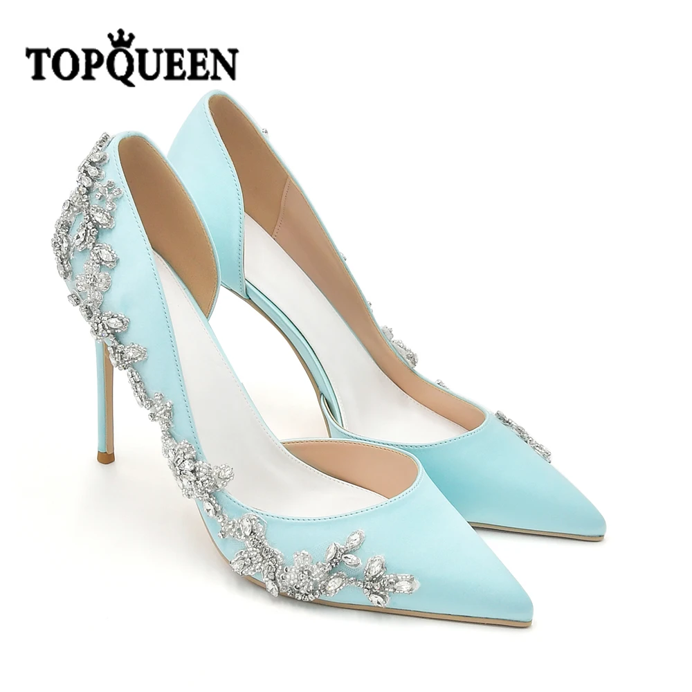 Blue Diamond Wedding Shoes