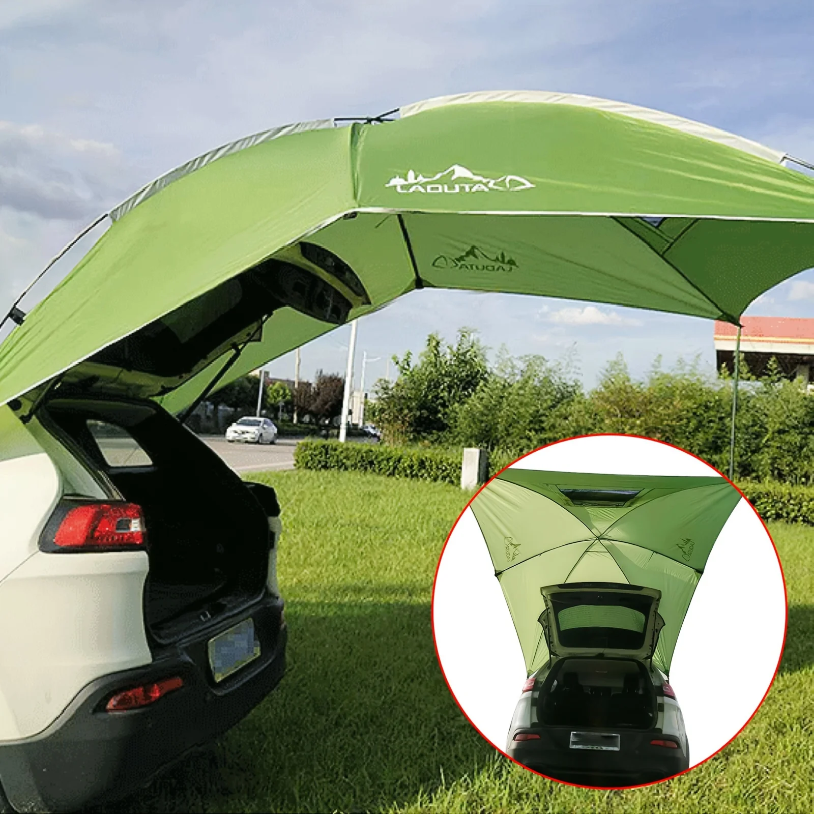 Waterproof-car-tail-tent-outdoor-activity-awning-portable-canopy ...