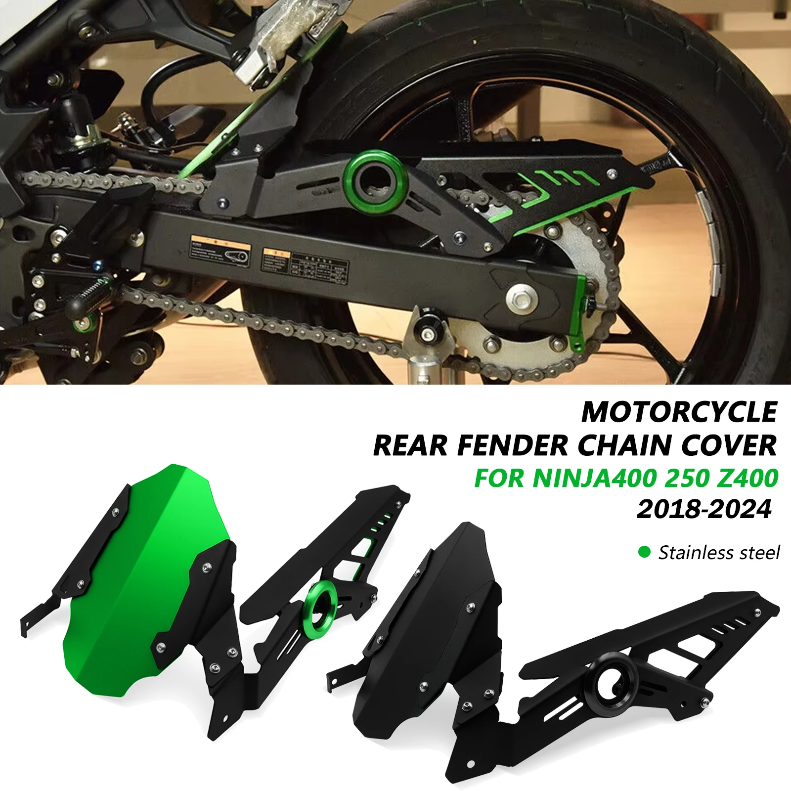 For Ninja 400 250 Ninja400 Ninja250 Z400 2018-2023 2024 Motorcycle Rear ...