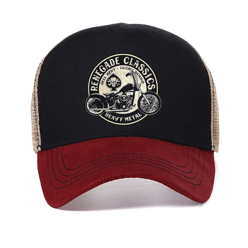 New-Men-Vintage-Glory-Bounds-Motorcycle-USA-Heavy-Metal-Baseball-Cap ...