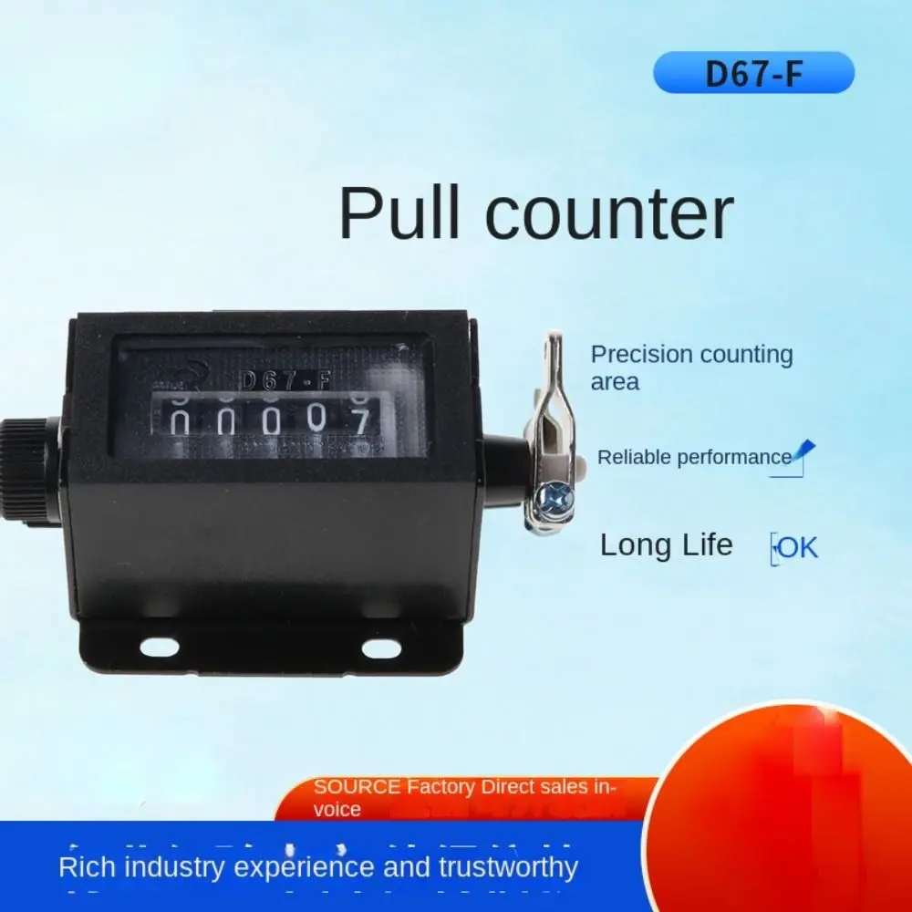 D67-F Lap Trackers Metal Pull Stroke Lap Counter Mechanical Resettable ...
