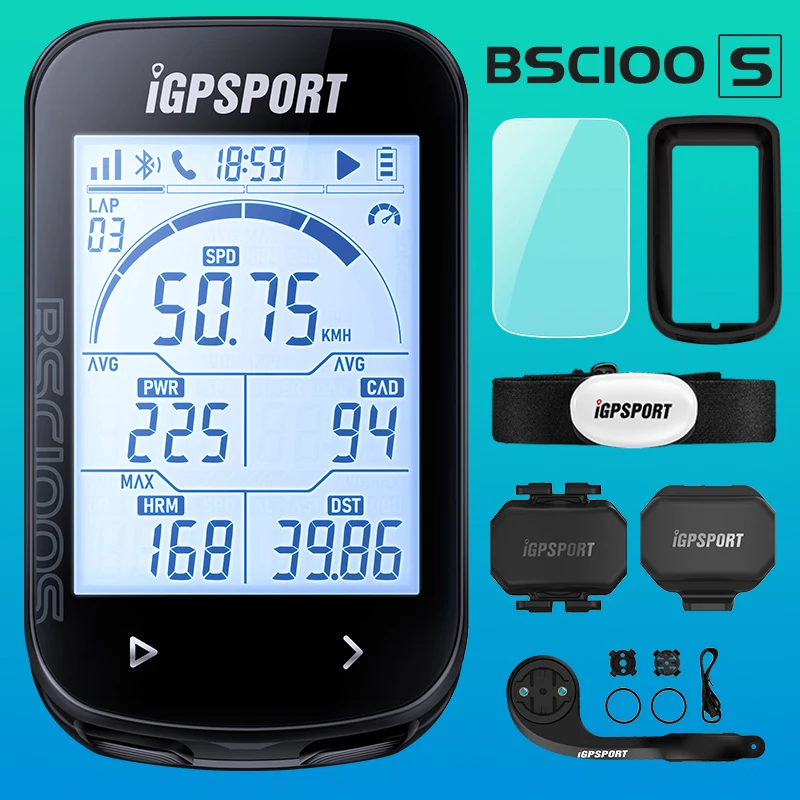 IGPSPORT Ordinateur de vélo GPS BSC100S, capteurs de vélo, compteur de ...