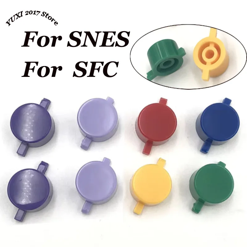1-2 Sets Replacement Plastic Buttons For SNES SFC Game Controller A B X ...