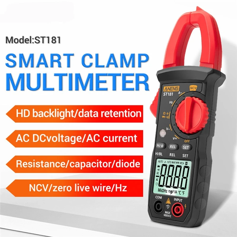 Pinza amperometrica con Display digitale retroilluminato intelligente ...