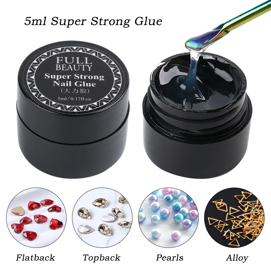 Pegamento adhesivo superfuerte para uñas, gemas de cristal, joyería ...