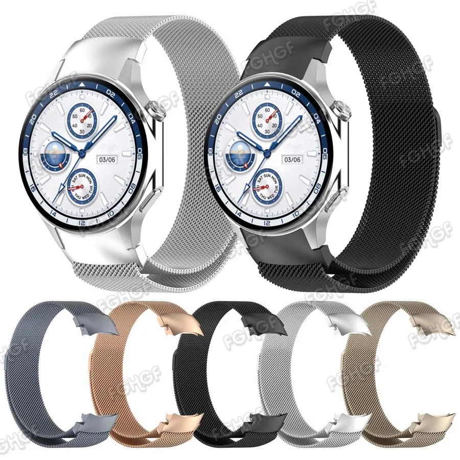 Magnetic-Strap-For-OnePlus-Watch-2-Watchband-Stainless-Steel-Milanese ...