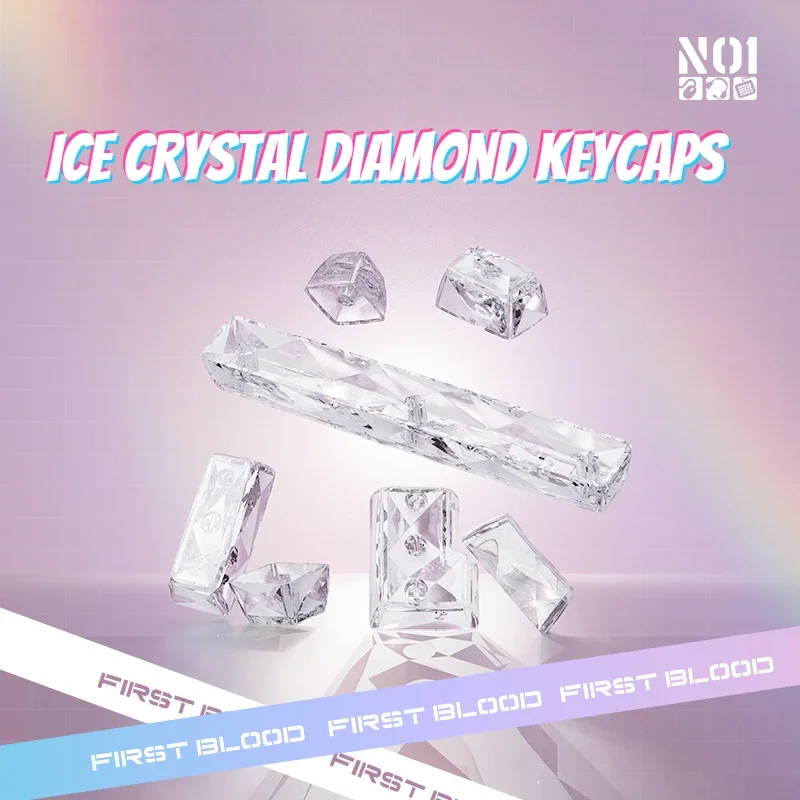 ECHOME-Ice-Crystal-Diamond-Keycap-Set-Originality-PC-Transparency ...