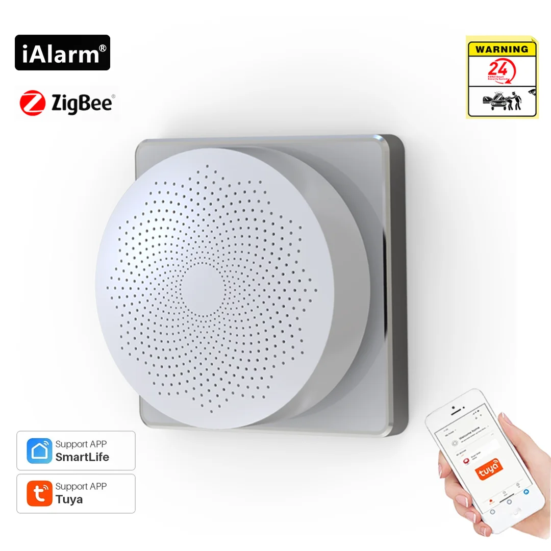 iAlarm Zigbee Wifi Linkage Gateway G01 Multi-Mode Smart Home Bluetooth ...