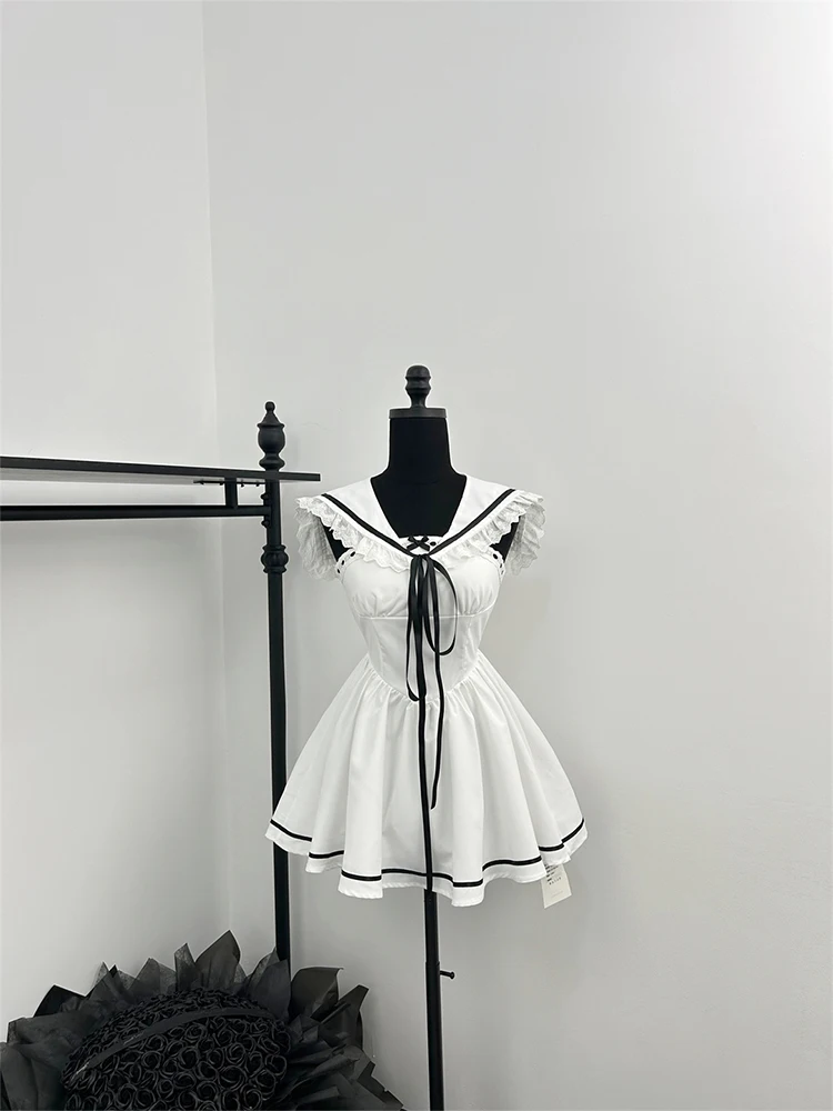 Summer-Gyaru-Coquette-Preppy-Mini-Spaghetti-Strap-Lace-Dress-With-Shawl ...