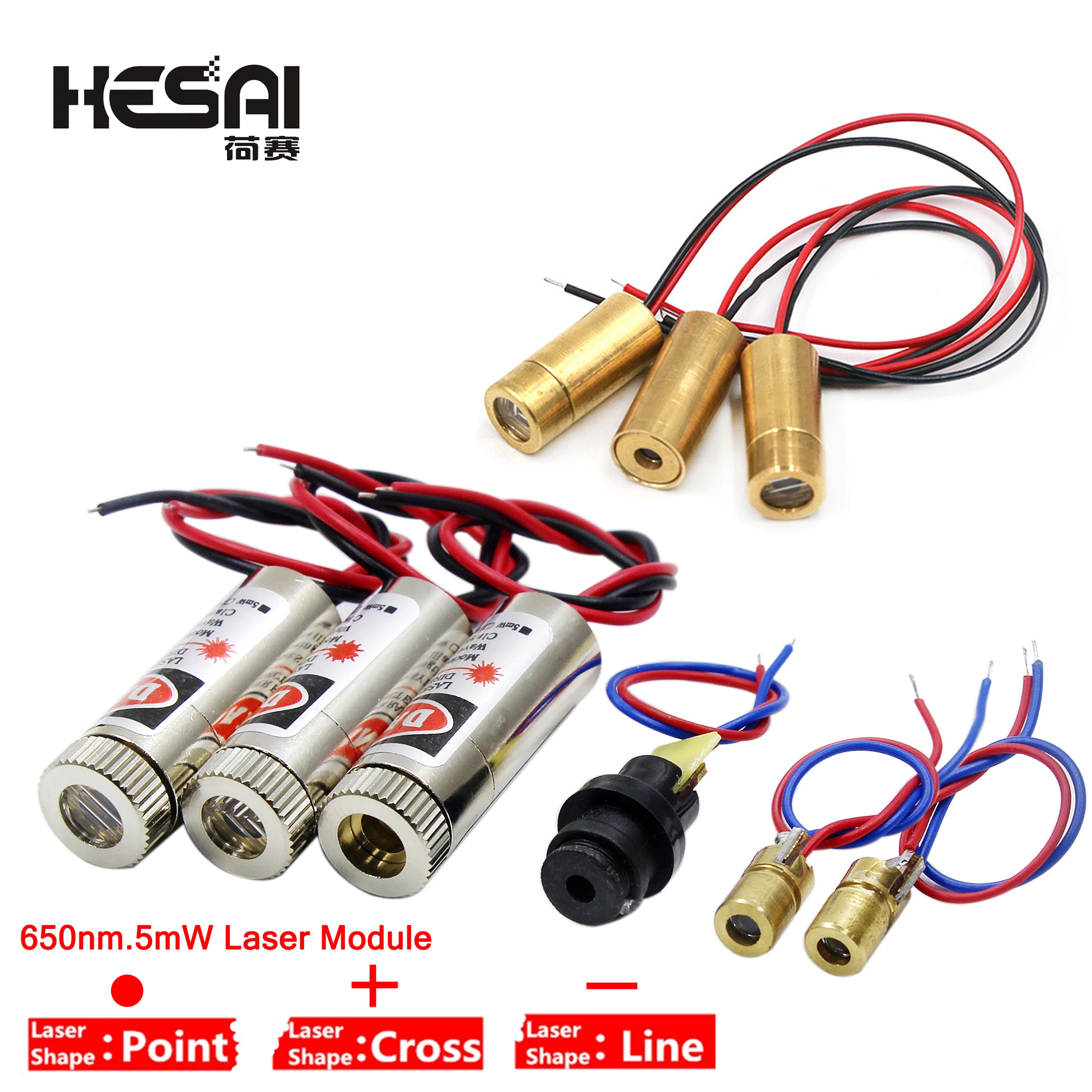 Most Popular Laser Diode 650nm 3V/5V 5mW Red Point Laser Module Head ...