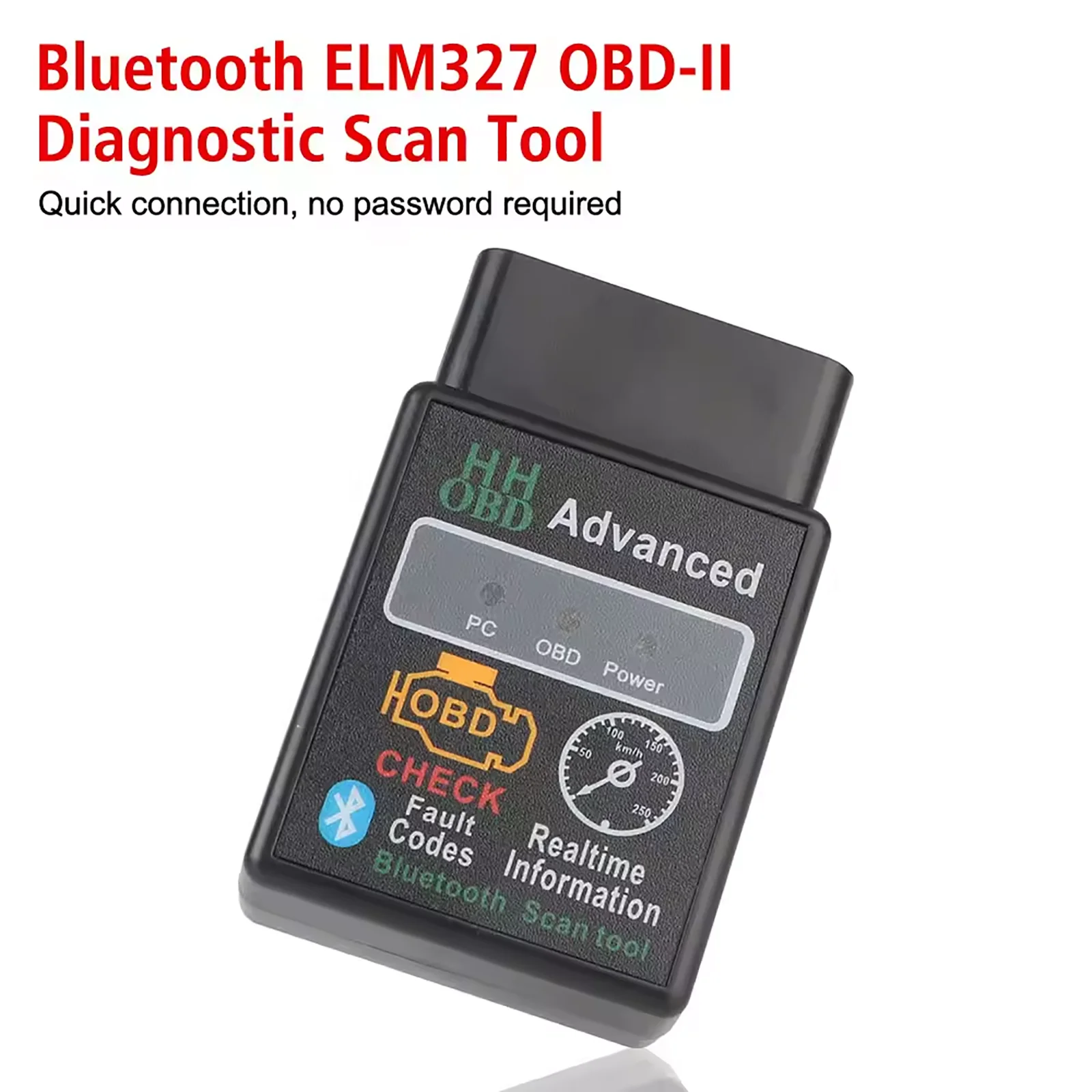 ELM327 for IOS/Android Bluetooth V1.5 OBD2 Detector Interface Adapter ...