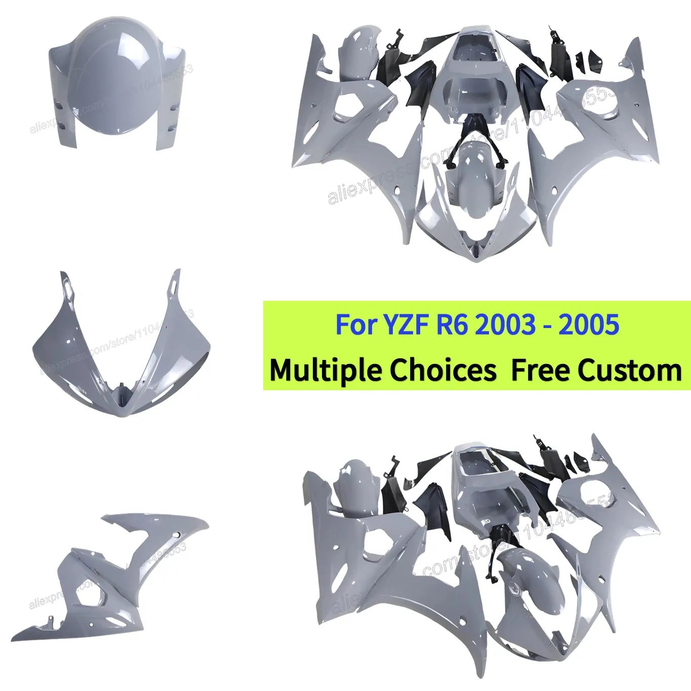 100% Fit for Yamaha YZFR6 2003 YZF-R6 2004 R6 2005 YZF600 Motorcycle ...