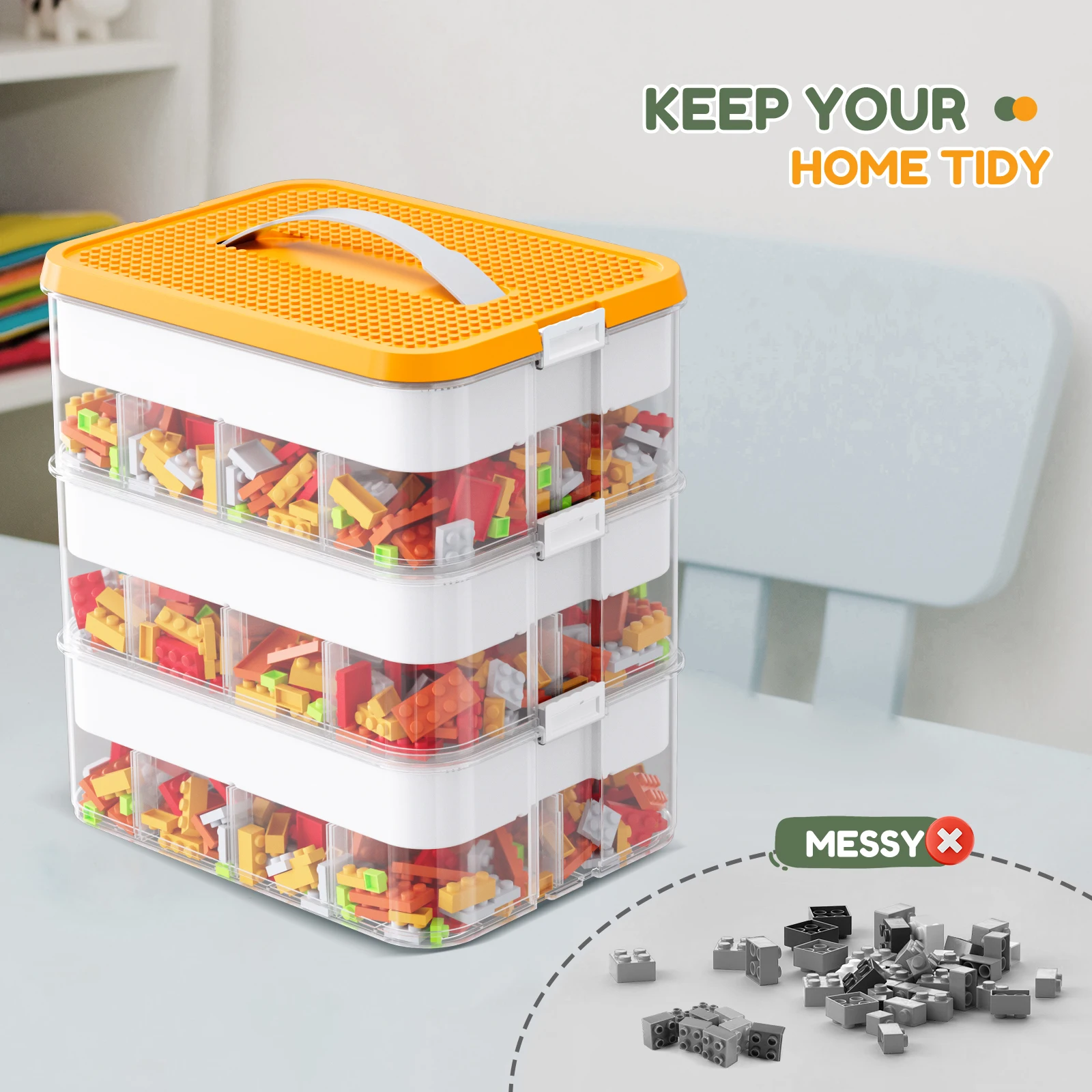 Kids-Building-Blocks-Storage-Box-Adjustable-Lego-Compatible-Storage ...