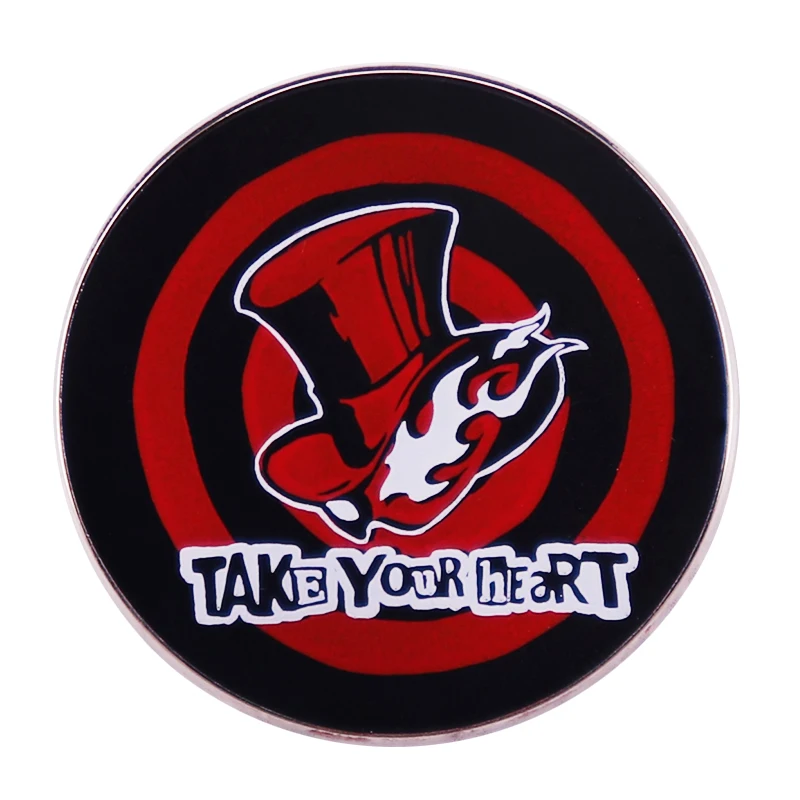 Take-Your-Heart-Enamel-Pin-Persona-5-Megami-Tensei-Badge-Game ...